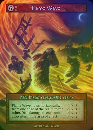 TCG専門店 蓮屋 MtG & FaB & GA / 【FOIL】[Fire] Flame Wave [beta-Elite]