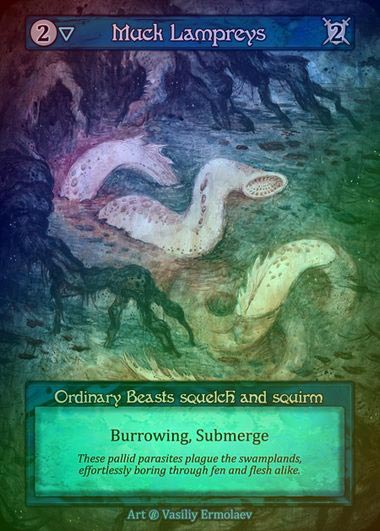 TCG専門店 蓮屋 MtG & FaB & GA / 【FOIL】[Water] Muck Lampreys [beta-Ordinary]