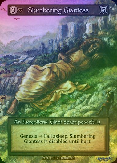 TCG専門店 蓮屋 MtG & FaB & GA / 【FOIL】[Earth] Slumbering Giantess [beta ...