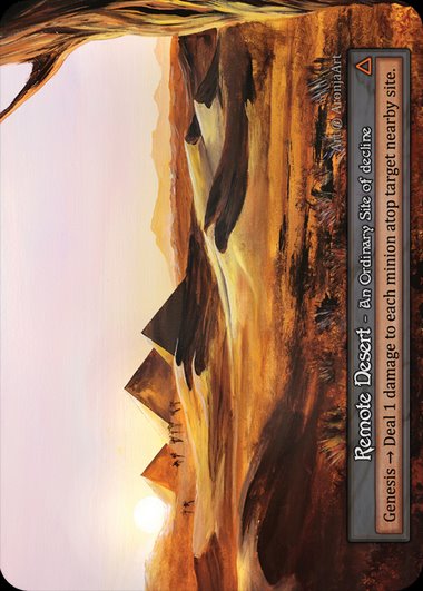 TCG専門店 蓮屋 MtG & FaB & GA / [Site] Remote Desert [beta-Ordinary]