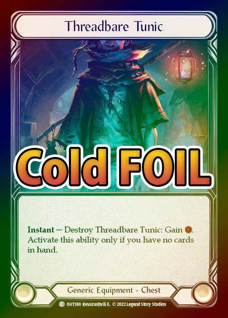 MtG & FaB 専門店 蓮屋 / 【FOIL】[Generic] Threadbare Tunic [OUT180-C] Cold Foil