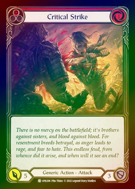 MtG & FaB 専門店 蓮屋 / 【FOIL】[Generic] Critical Strike [UPR206-C] (red ...